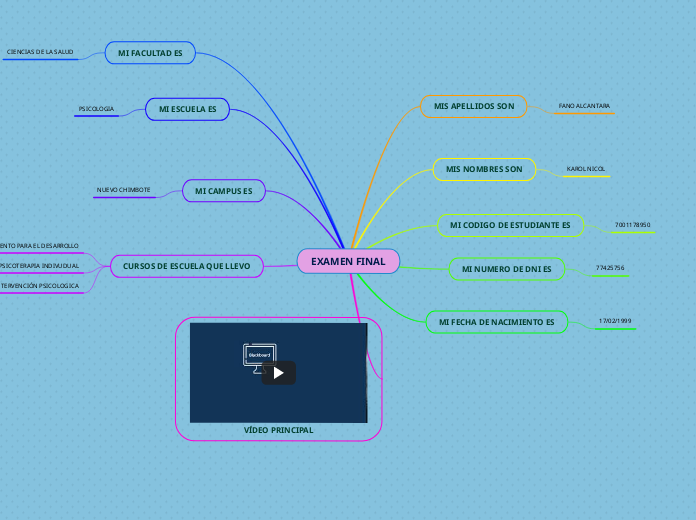 EXAMEN FINAL - Mind Map